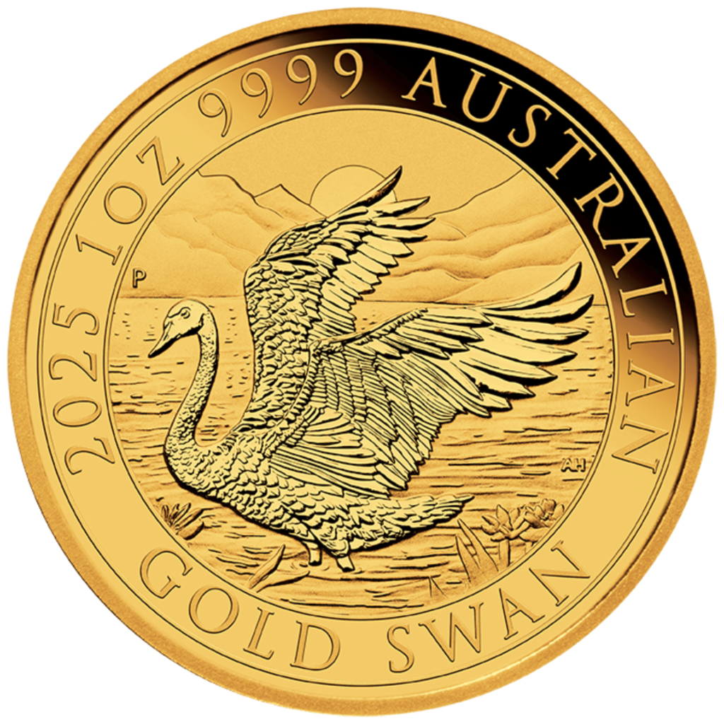 2025 1oz Perth Mint Gold Swan Coin - Jaggards